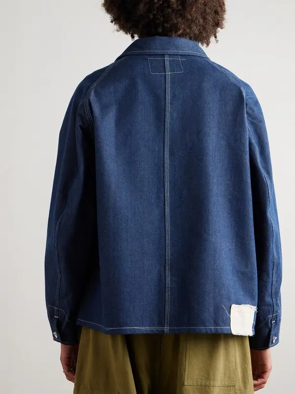 STORY MFG. Circuit Indigo-dyed Organic Denim Jacket - Blue