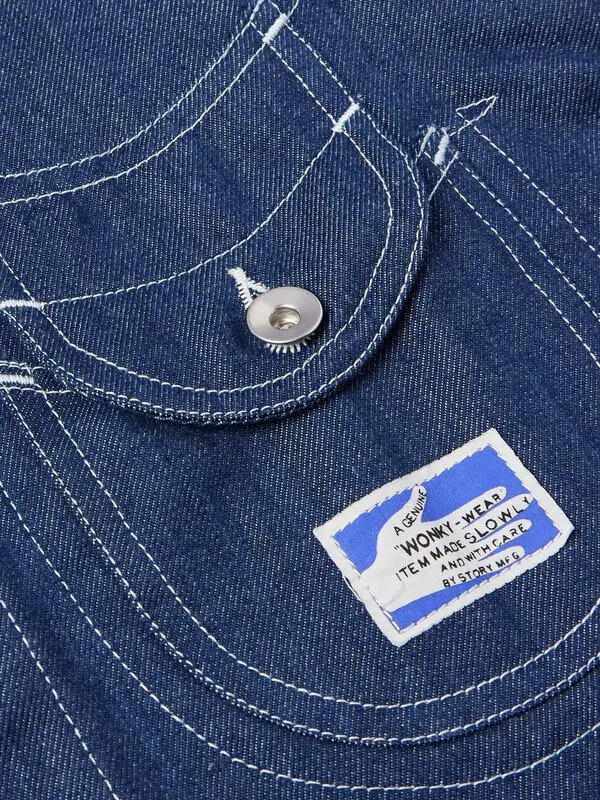 STORY MFG. Circuit Indigo-dyed Organic Denim Jacket - Blue