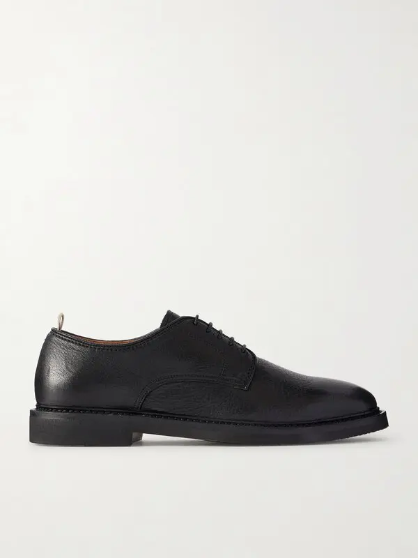 Officine Creative Hopkins Flexi 208 Deerskin Derby Shoes - Black
