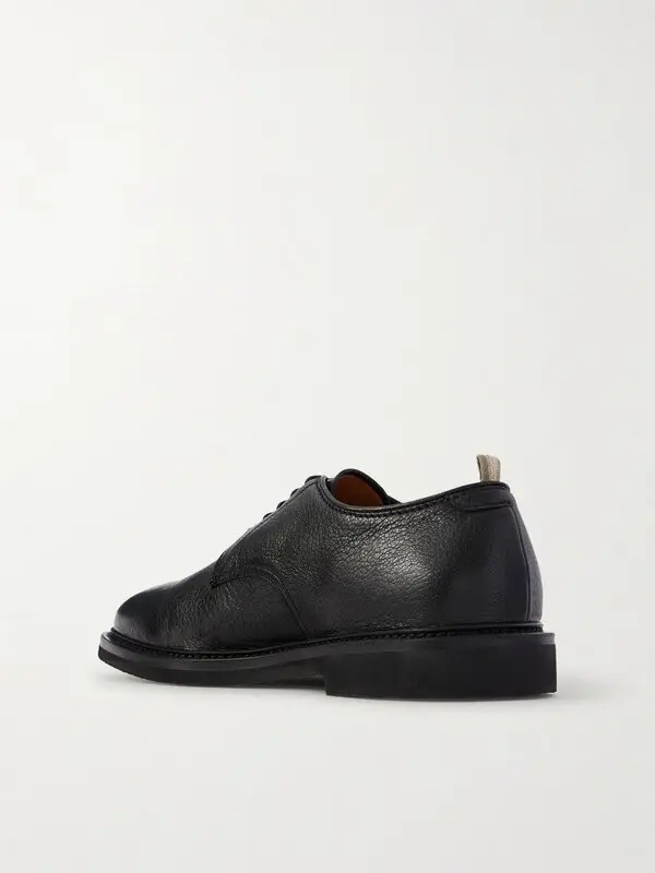 Officine Creative Hopkins Flexi 208 Deerskin Derby Shoes - Black