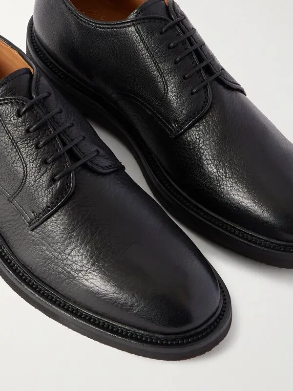 Officine Creative Hopkins Flexi 208 Deerskin Derby Shoes - Black