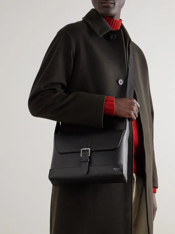 Mulberry Chiltern Small Full-grain Leather Messenger Bag - Black
