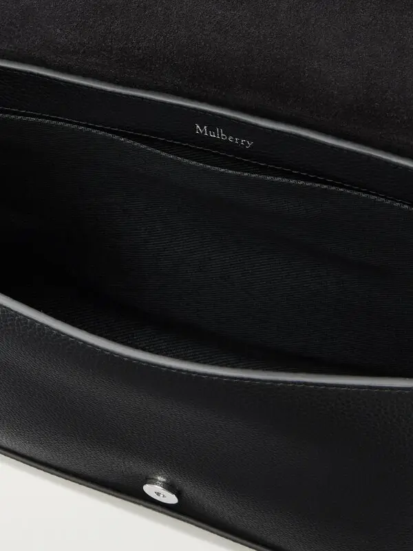 Mulberry Chiltern Small Full-grain Leather Messenger Bag - Black
