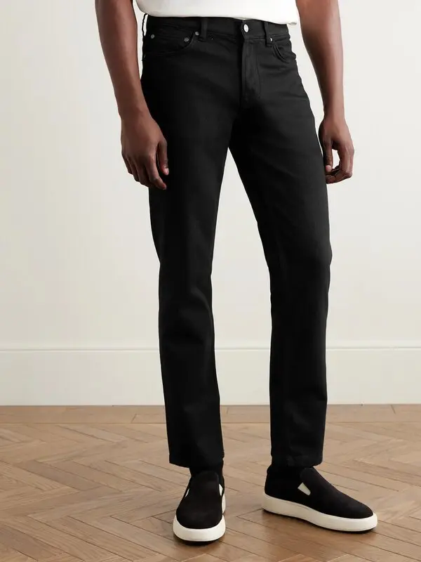 Nn07 Tony 1869 Slim-fit Straight-leg Organic Jeans - Black
