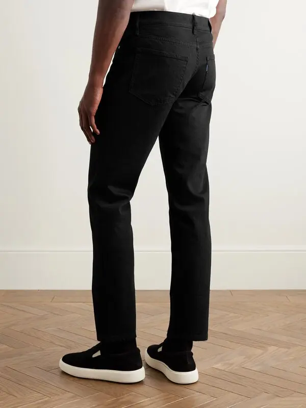 Nn07 Tony 1869 Slim-fit Straight-leg Organic Jeans - Black