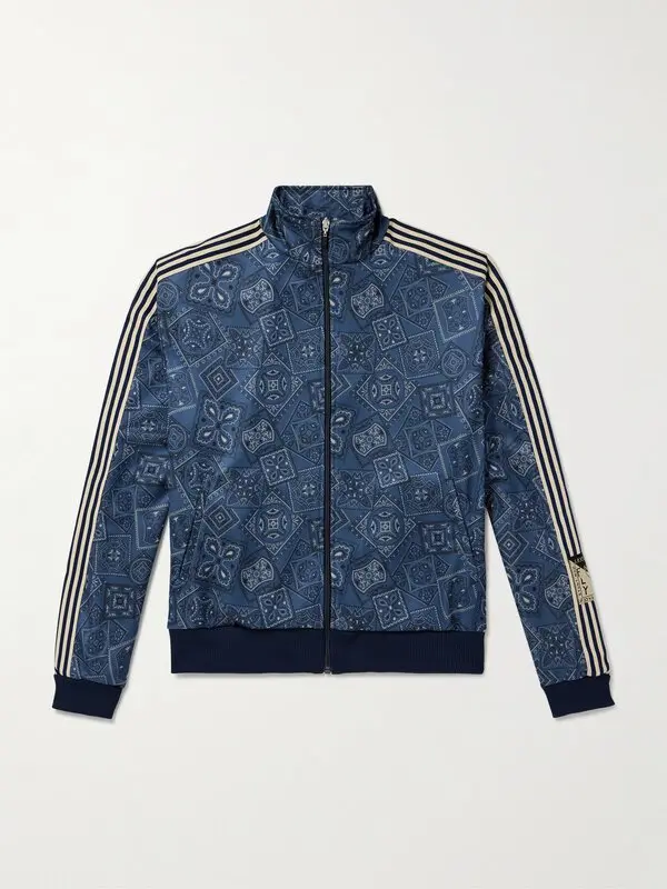 Kapital Cookie Bandana-print Track Jacket - Blue