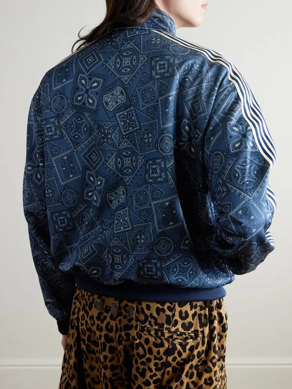 Kapital Cookie Bandana-print Track Jacket - Blue
