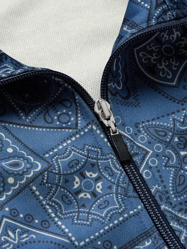 Kapital Cookie Bandana-print Track Jacket - Blue