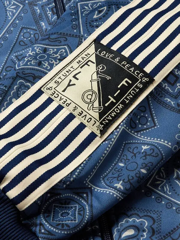Kapital Cookie Bandana-print Track Jacket - Blue