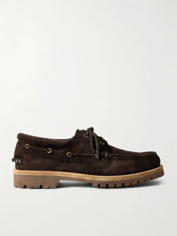 Officine Creative Heritage Flexi 001 Suede Boat Shoes