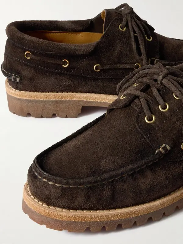 Officine Creative Heritage Flexi 001 Suede Boat Shoes