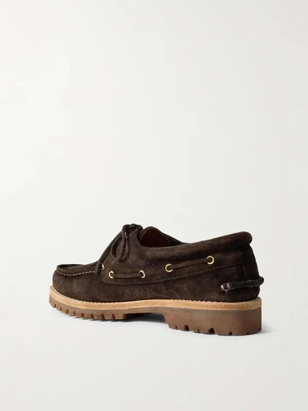 Officine Creative Heritage Flexi 001 Suede Boat Shoes