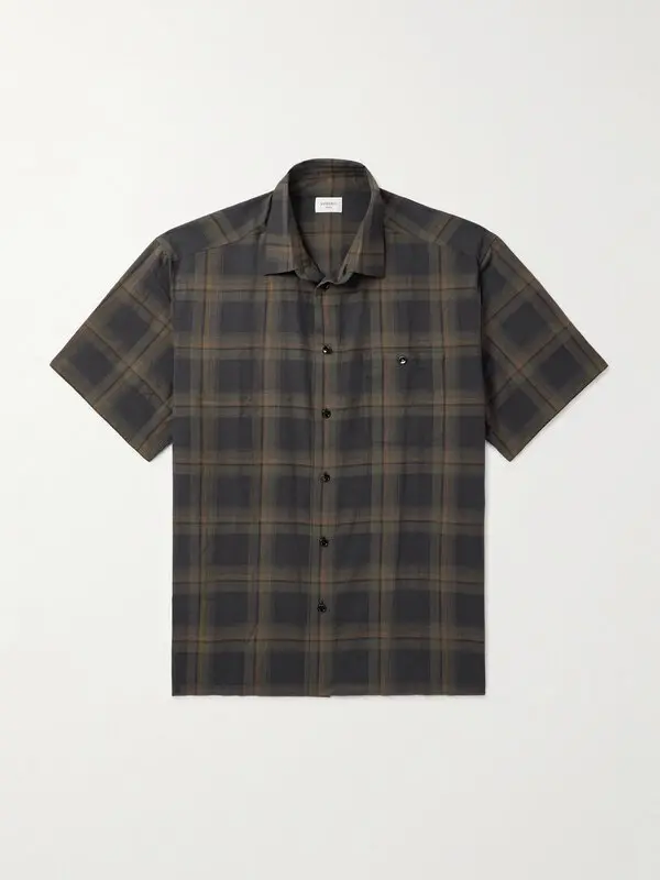 Saint Laurent Checked Cotton-voile Shirt