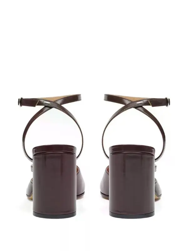 MAISON MARGIELA Tabi Split-toe Pumps With Cylindrical Heel - Brown