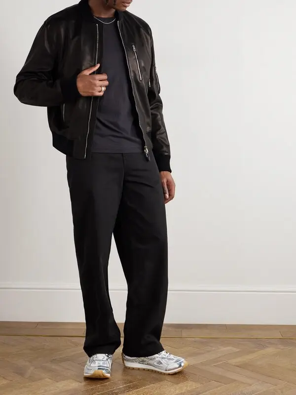 Givenchy Leather Bomber Jacket