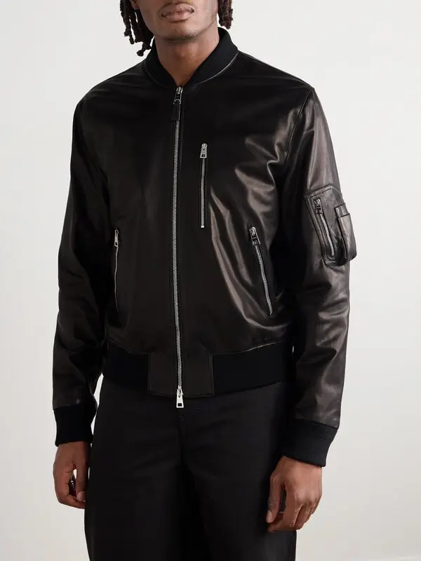 Givenchy Leather Bomber Jacket