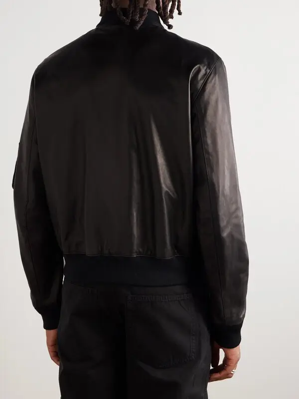 Givenchy Leather Bomber Jacket