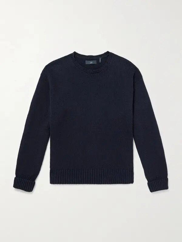 Dunhill Cotton Crewneck Sweater - Blue