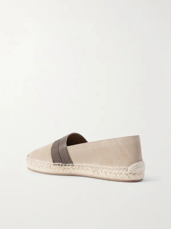 CHRISTIAN LOUBOUTIN Alfarica Logo-embellished Espadrilles - Neutrals