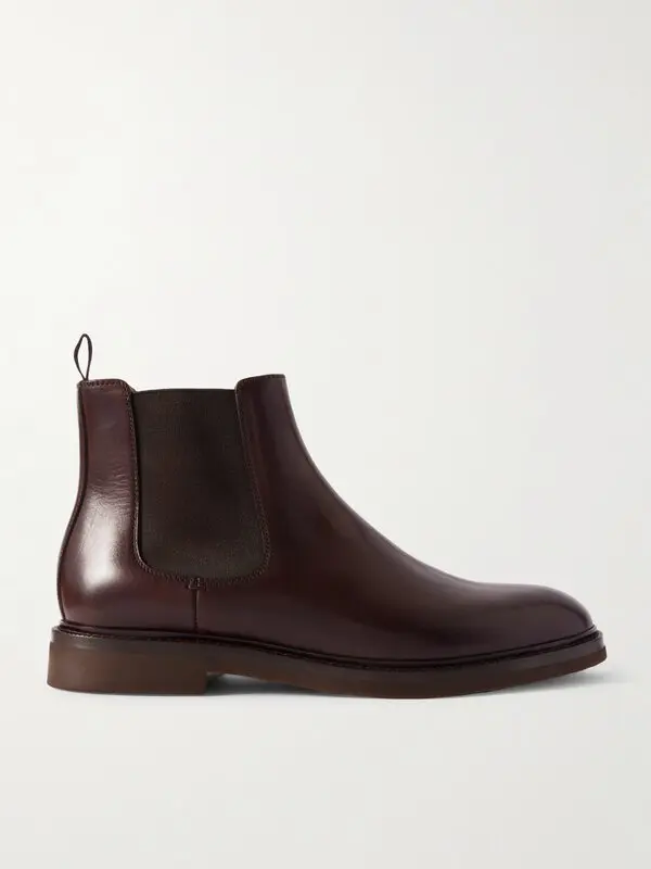 Brunello Cucinelli Leather Chelsea Boots