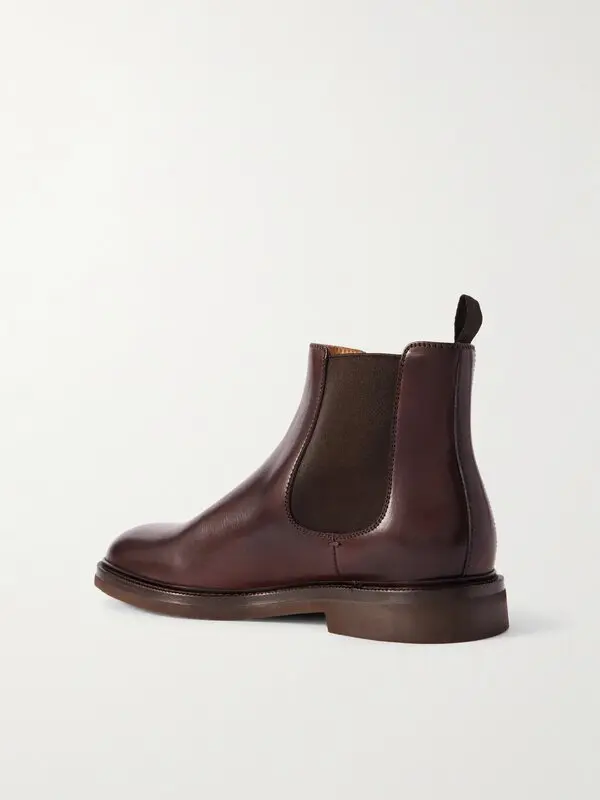 Brunello Cucinelli Leather Chelsea Boots