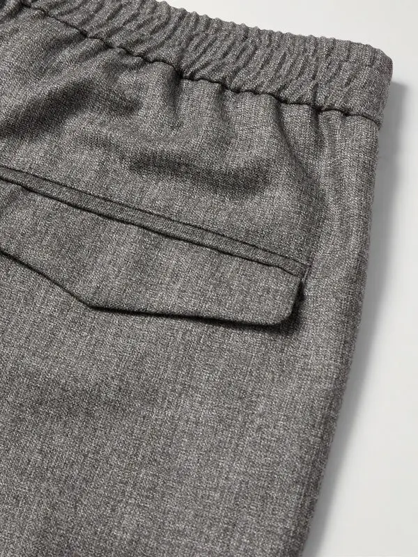 Barena Venezia Straight-leg Virgin Wool Drawstring Trousers