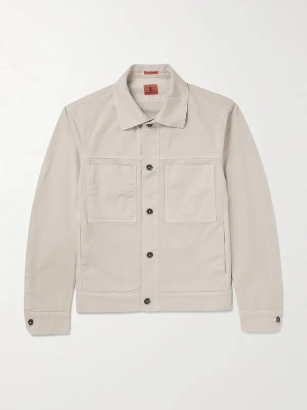 Barena Venezia Cotton-blend Twill Overshirt - Neutrals