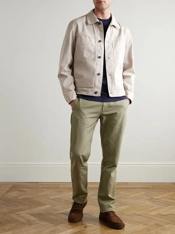 Barena Venezia Cotton-blend Twill Overshirt - Neutrals