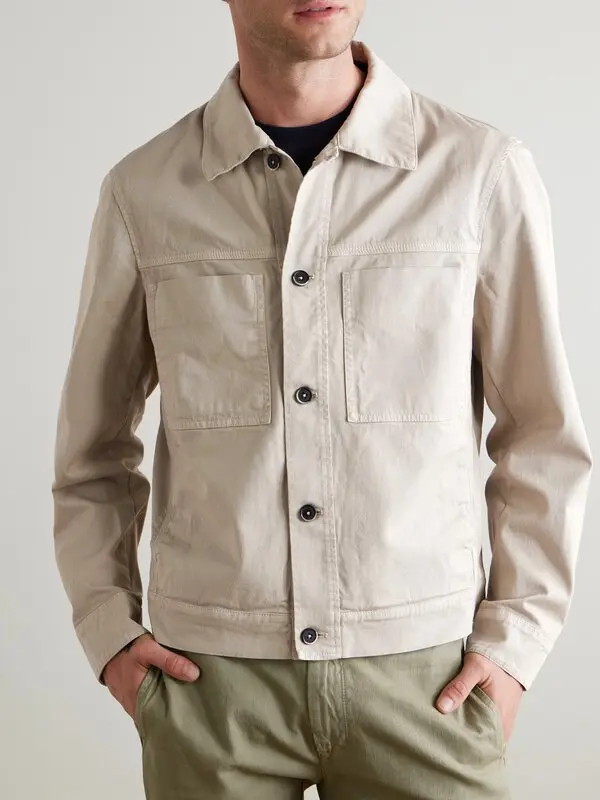 Barena Venezia Cotton-blend Twill Overshirt - Neutrals