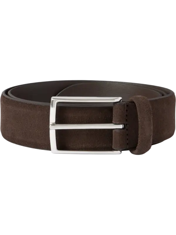 Anderson's Suede Belt - Brown