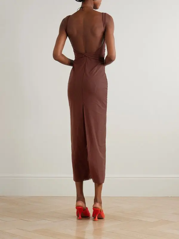 knee length dresses for ladies Rent SIR Jacques Knot Midi Dress main image 0