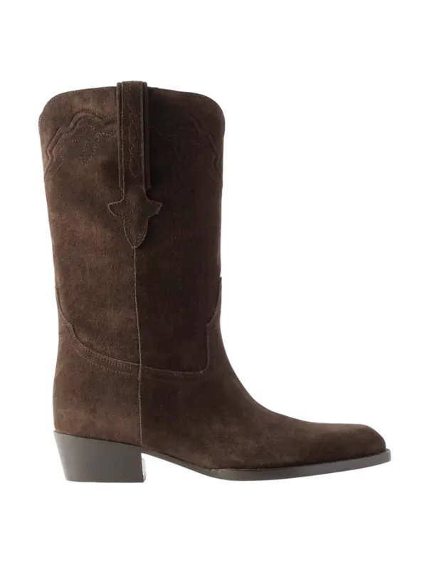 Paris Texas Hilda Suede Ankle Boots - Brown