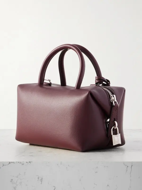 Max Mara Boston Leather Top Handle Bag