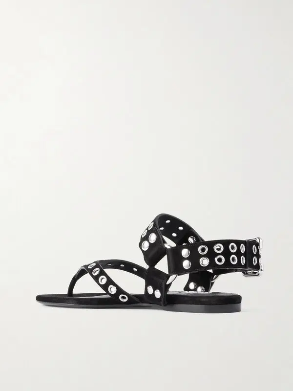 Alaïa Embellished Suede Sandals