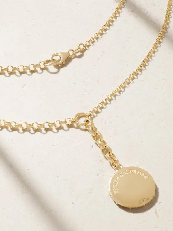 FOUNDRAE 18-karat Topaz And Diamond Necklace