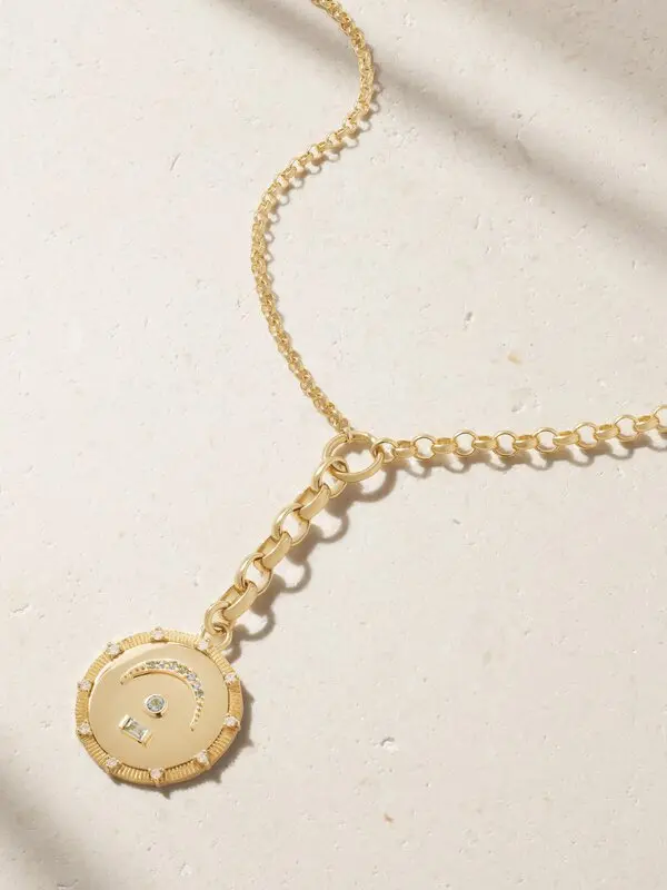 FOUNDRAE 18-karat Topaz And Diamond Necklace