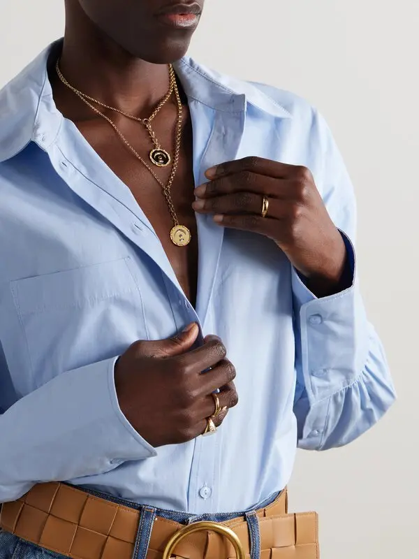 FOUNDRAE 18-karat Topaz And Diamond Necklace