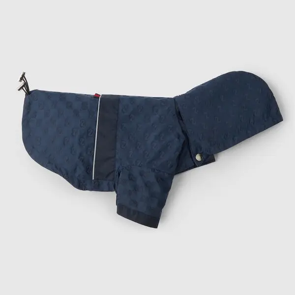 Gucci Gg Nylon Pet Rain Coat - Blue