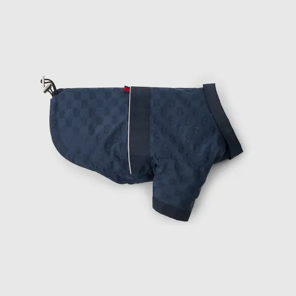 Gucci Gg Nylon Pet Rain Coat - Blue