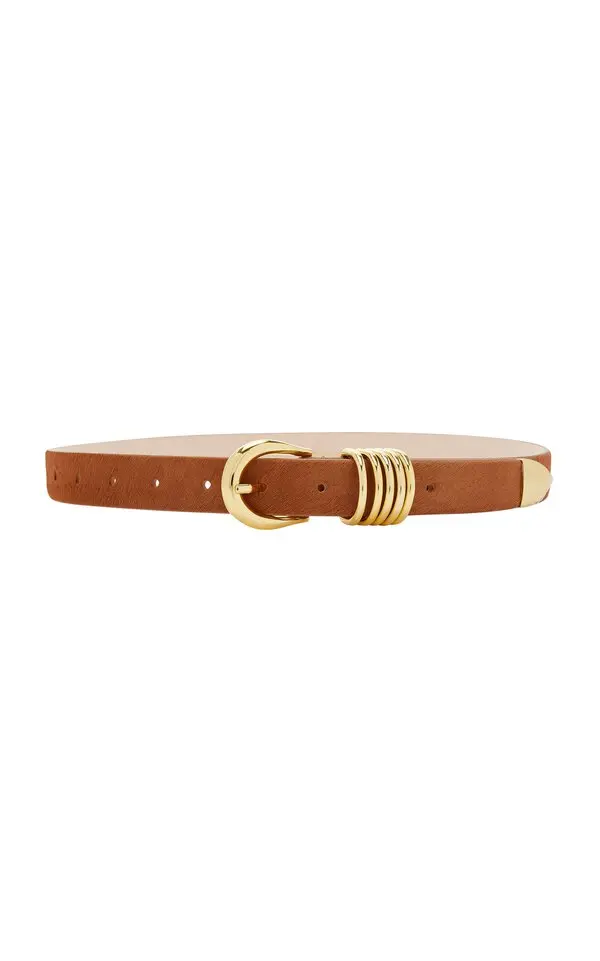 DEHANCHE Hollyhock Pony Hair Belt - Brown