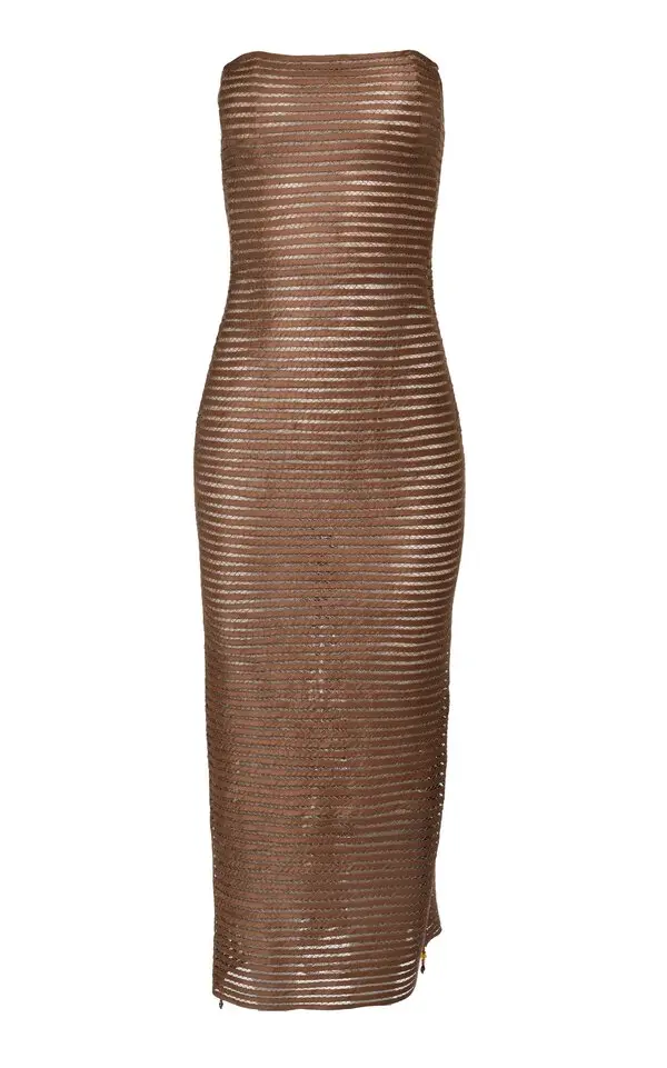 FRANCESCA MIRANDA Exclusive Vision Silk Midi Dress