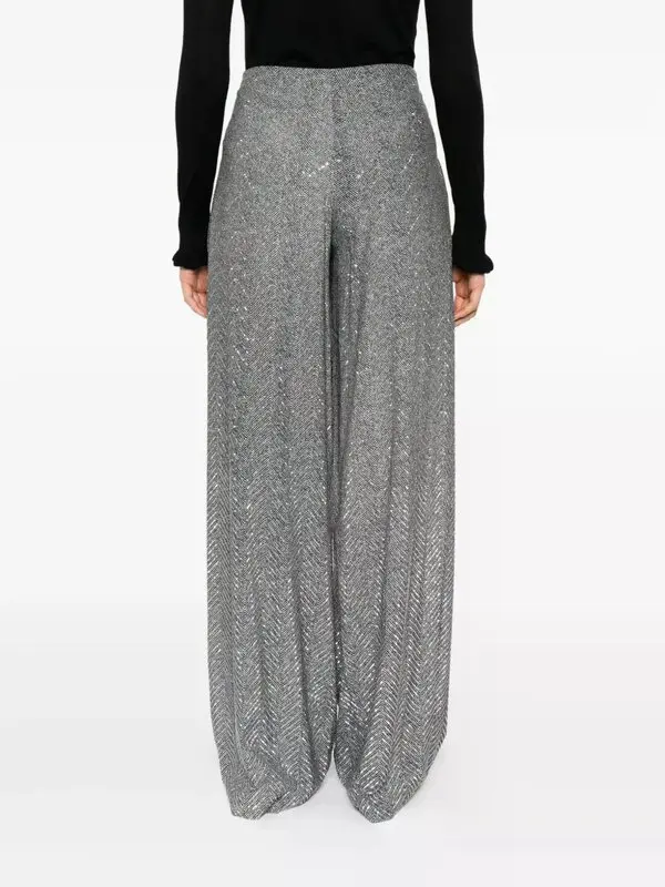 Ermanno Scervino Herringbone Sequin Trousers