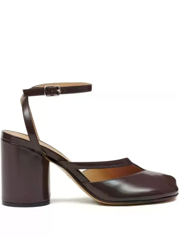 MAISON MARGIELA Tabi Pumps With Ankle Strap - Brown