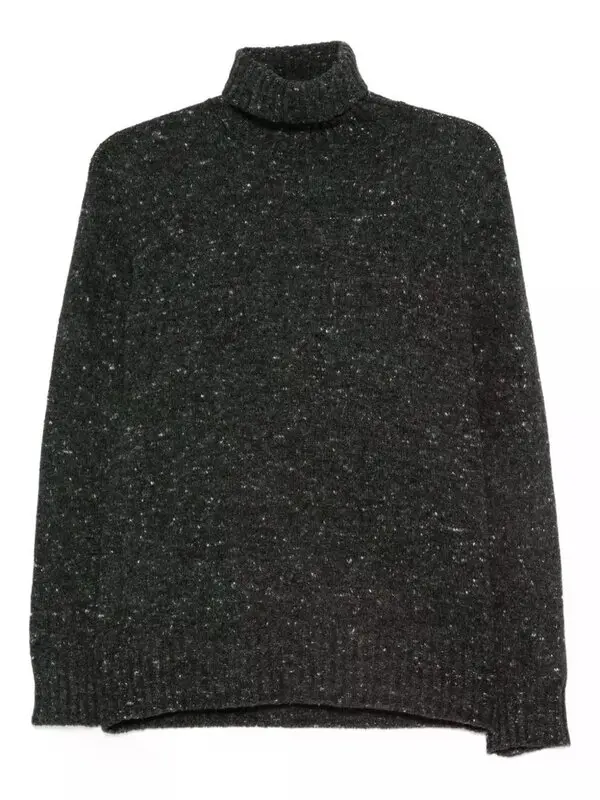 DRUMOHR Speckled Turtleneck Sweater - Grey