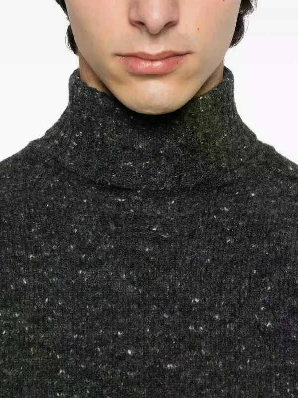 DRUMOHR Speckled Turtleneck Sweater - Grey