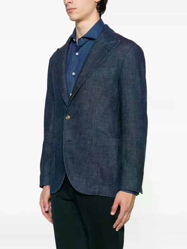 Brunello Cucinelli Three-button Patch-pocket Blazer