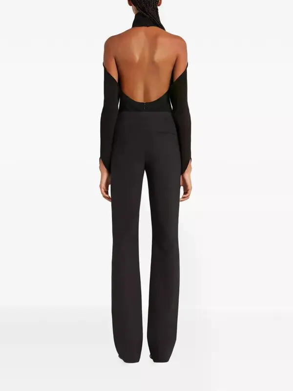 COURREGES High-neck Cold-shoulder Top