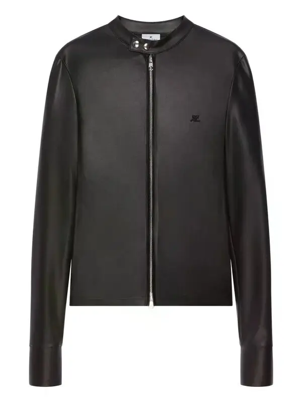 COURREGES Zip-up Biker Jacket