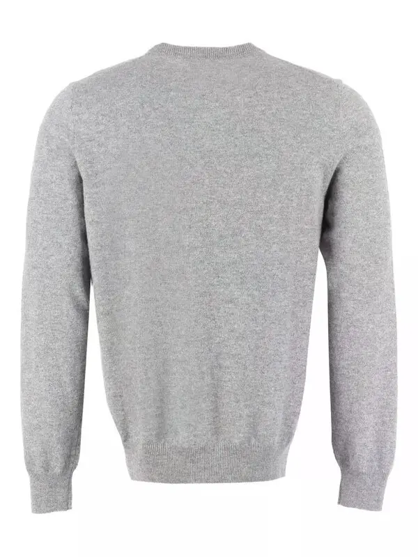 THE (ALPHABET) Cashmere Crew-neck Sweater - Grey