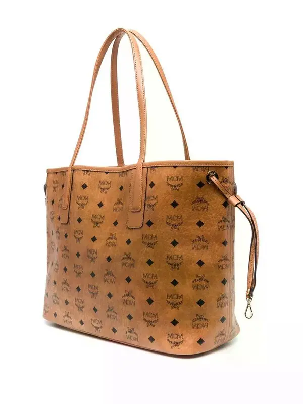 Mcm Liz Reversible Tote Bag - Brown